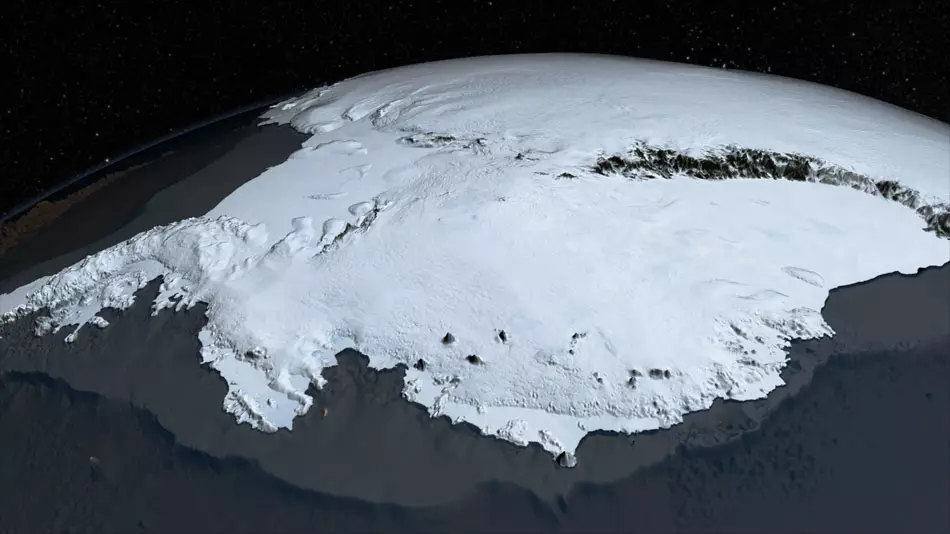 Unha pequena porción da Antártida non está enterrada no xeo
