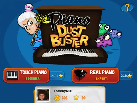 Piano Dust Buster: puiki muzika iš jūsų iPad