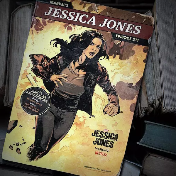 Jessica Jones tampa pulpos ikona šiuose dinamiškuose romanų viršeliuose iš tarptautinių moterų atlikėjų