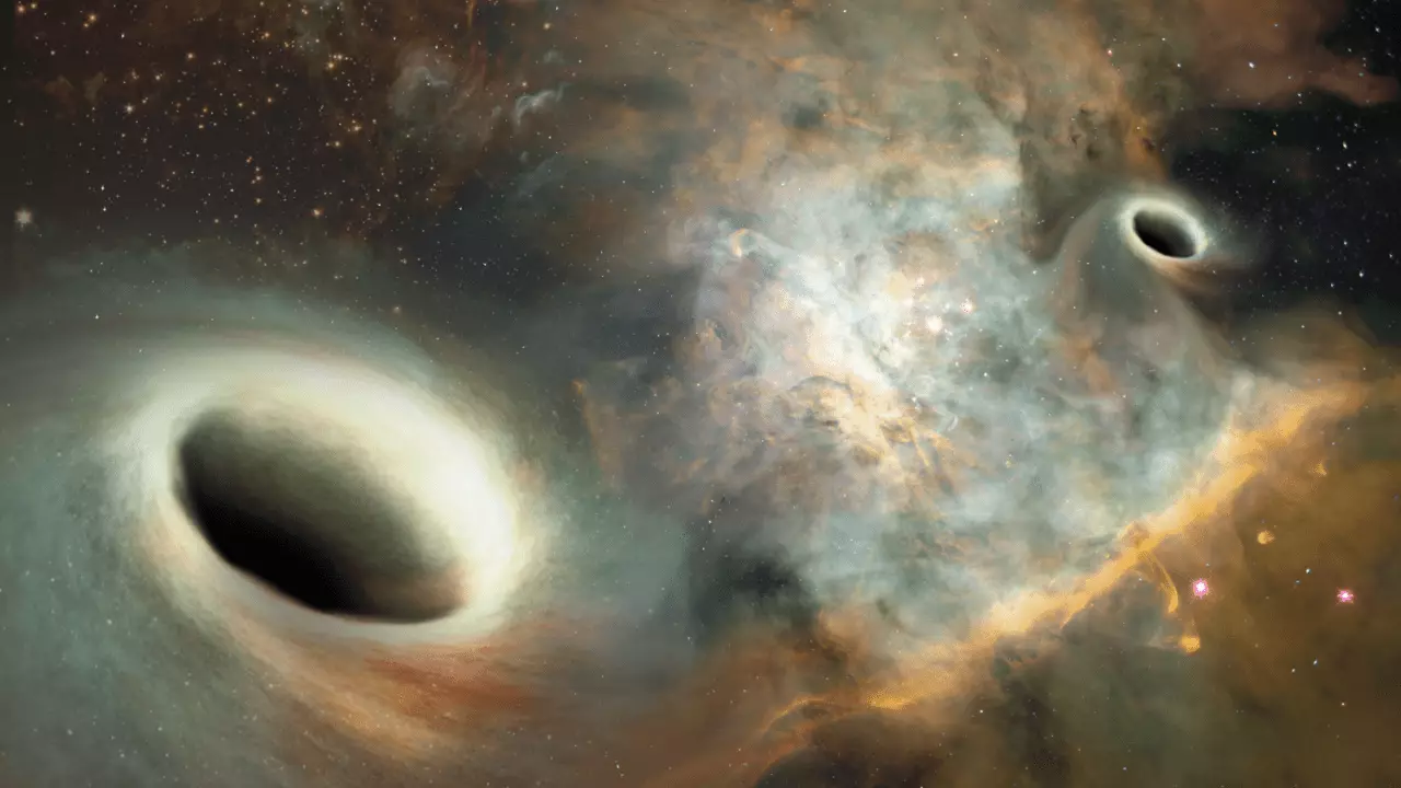 Utrolig ny observasjon viser supermassive svarte hull som kretser rundt hverandre