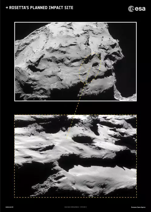 Kote a etonan Veso espasyèl Rosetta a pral mouri