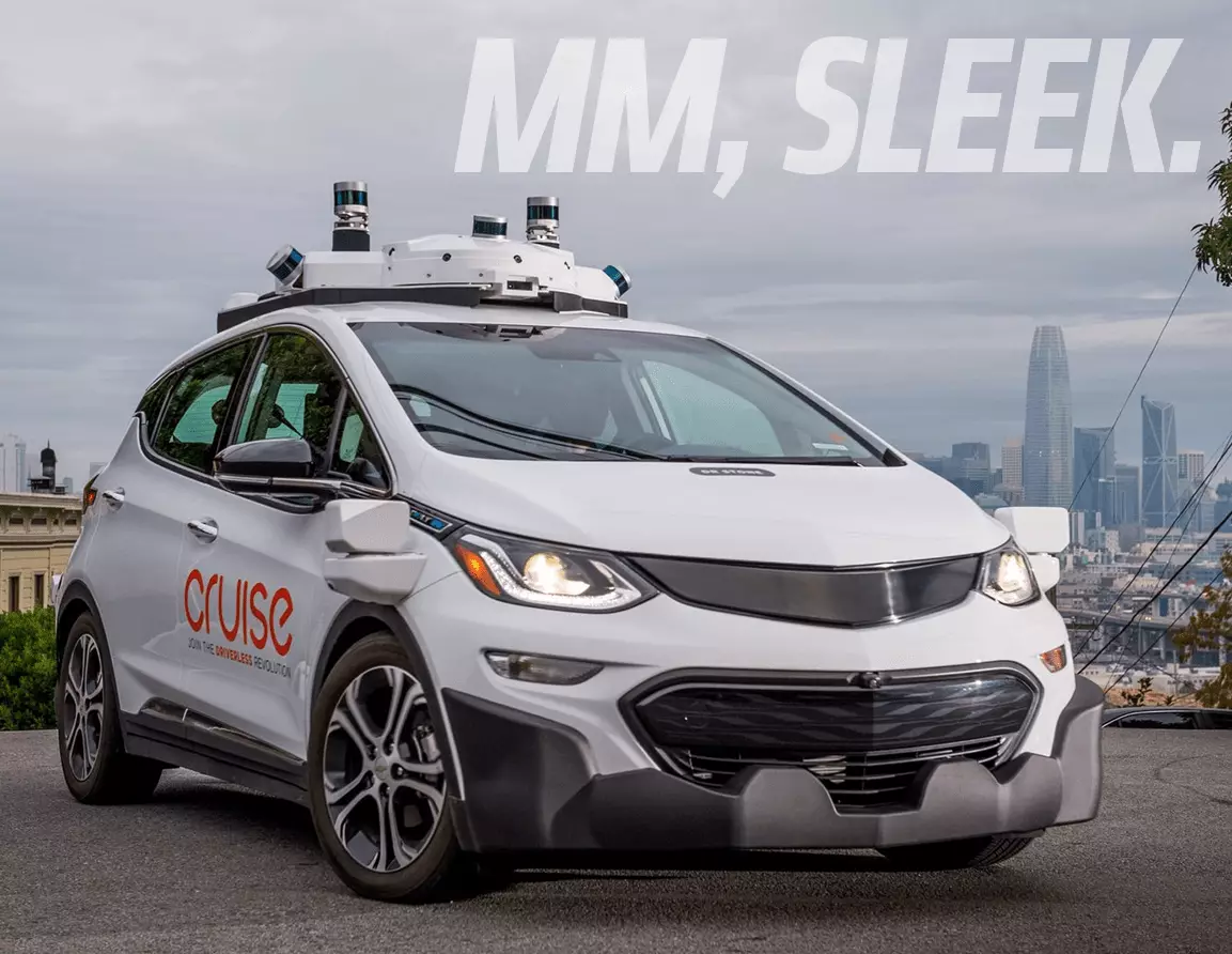 GM heeft het echt gebeld voor het ontwerp van hun zelfrijdende auto