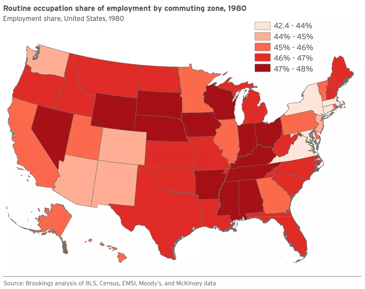 Um quarto de todos os empregos nos EUA correm alto risco de serem automatizados, segundo relatório