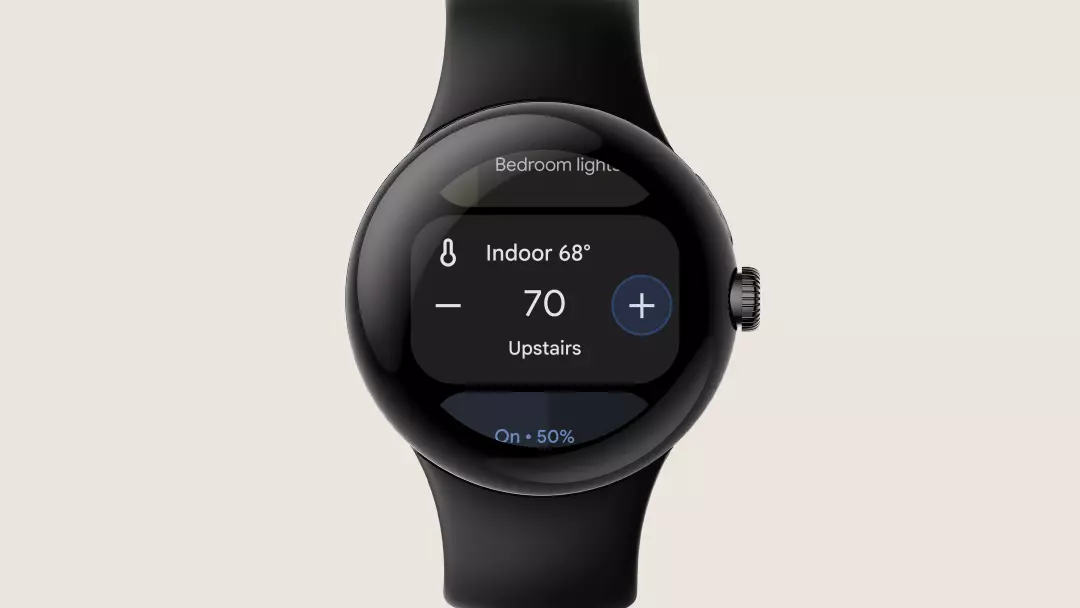 Lub tsev ntse tswj ntawm Android smartwatch kuv tau tos. (Image: Google)