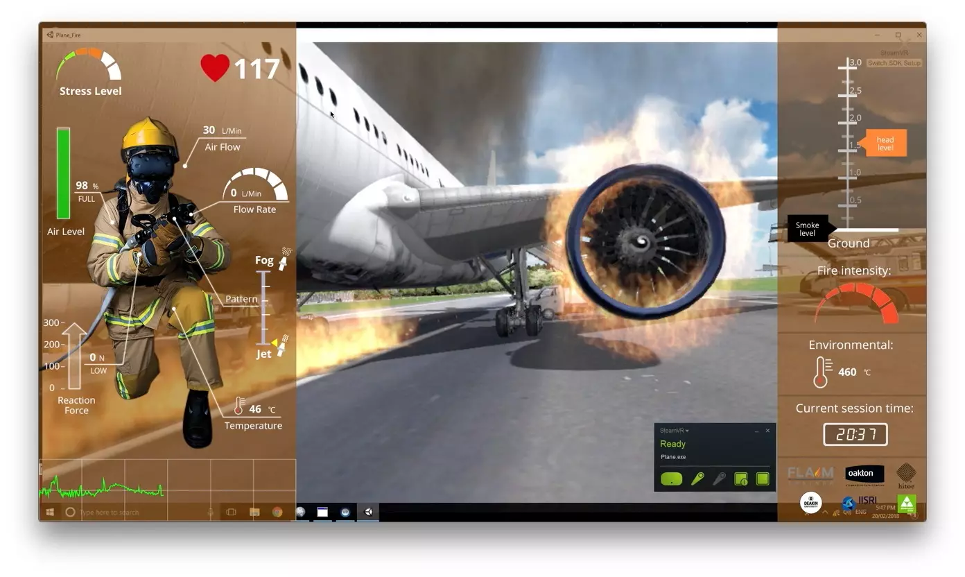 El programa de realidad virtual que pone a los aprendices frente a un fuego furioso