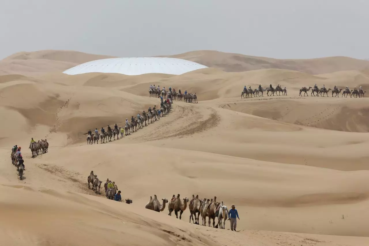 हे लक्झरी रिसॉर्ट मंगोलियन वाळवंटाच्या मध्यभागी का दिसले?