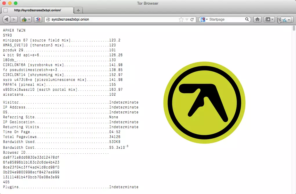 Aphex Twin o'zining yangi albomini Deep Webda masxara qilmoqda