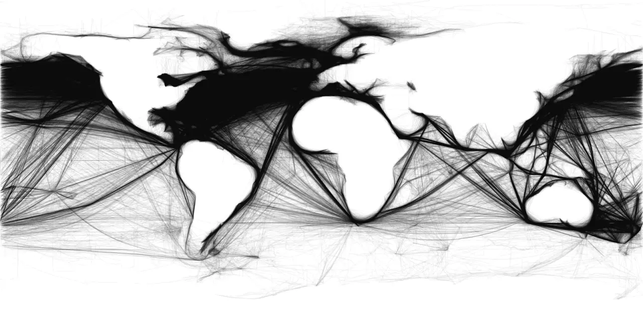 Zobacz globalną rewolucję żeglugową na tych pięknych mapach oceanów