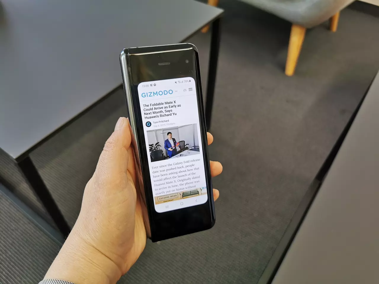 Handvirkt með nýja Galaxy Fold frá Samsung