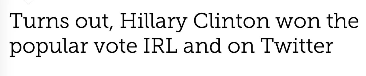 Reporteri triști sărbătoresc victoria fără sens a lui Clinton pe Twitter