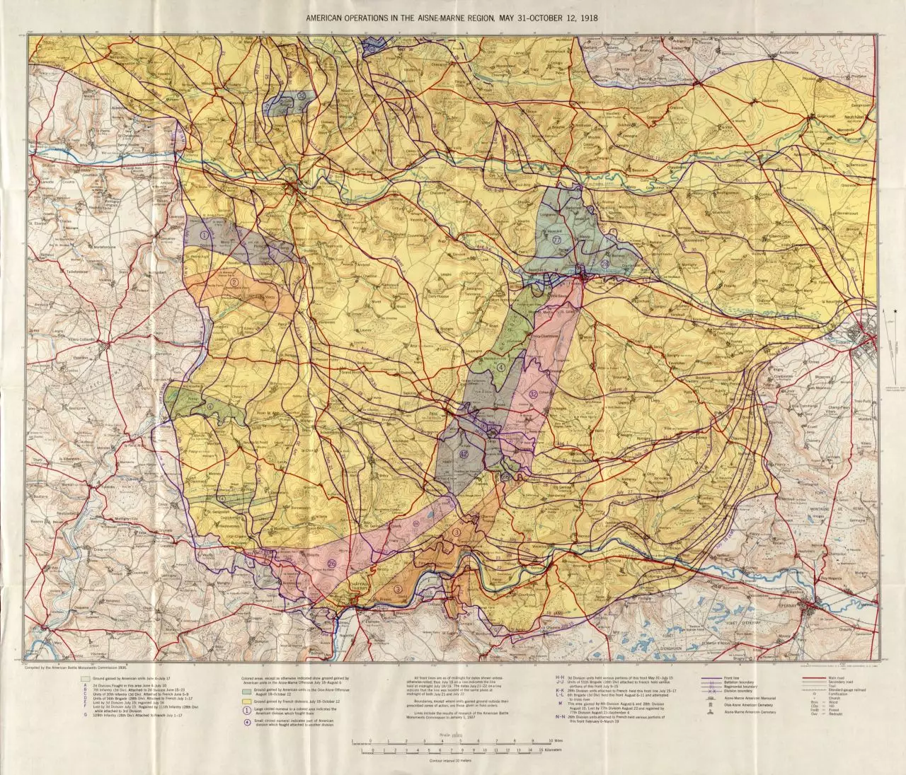 Mapa Harrigarri hauek Lehen Mundu Gerraren azken hilabeteak erakusten dituzte