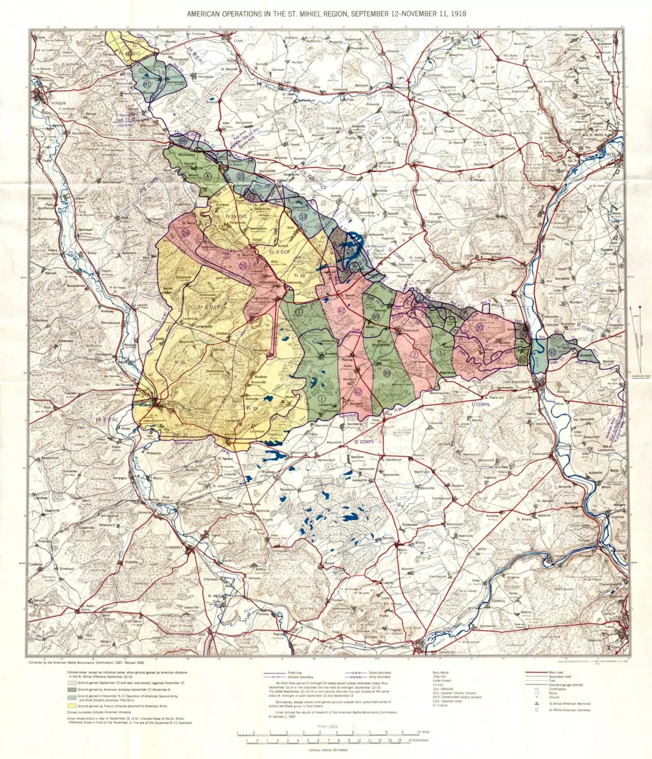 Mapa Harrigarri hauek Lehen Mundu Gerraren azken hilabeteak erakusten dituzte