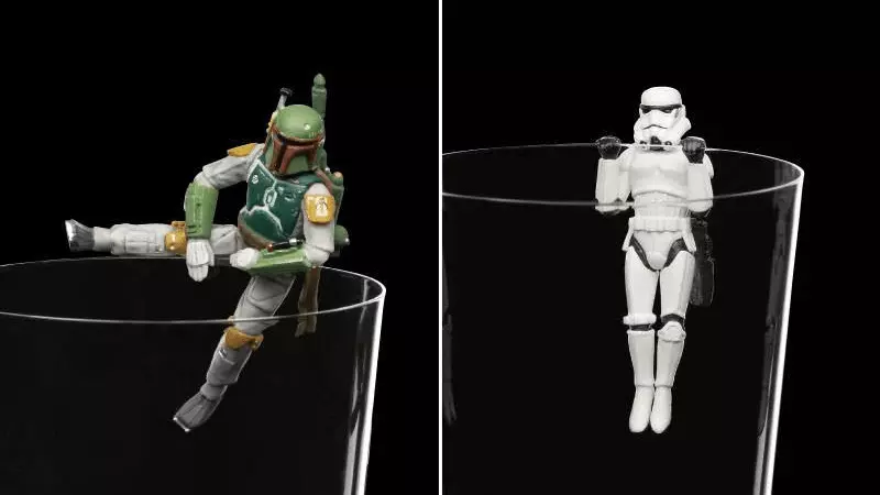 Estas figuras de Star Wars só queren quedar ao lado das túas bebidas