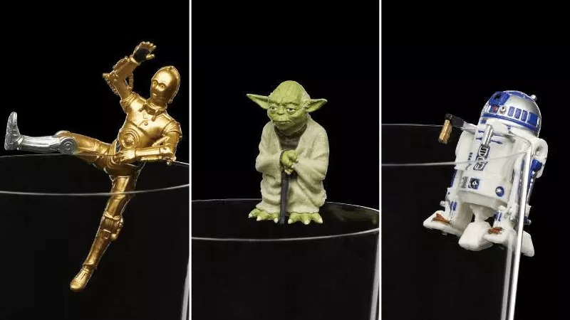 Estas figuras de Star Wars só queren quedar ao lado das túas bebidas