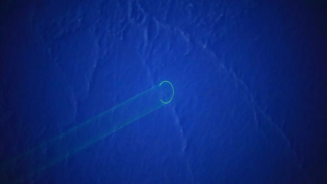 لیزر بیم پر ایک نایاب نظر ناسا سمندری برف کو اسکین کرنے کے لیے استعمال کرتی ہے۔