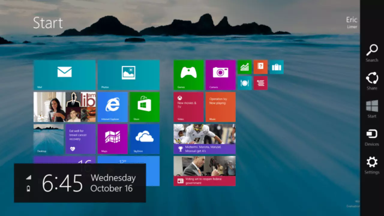 Баррасии Windows 8.1: Тағйироти хурд фарқияти калон ба вуҷуд меорад