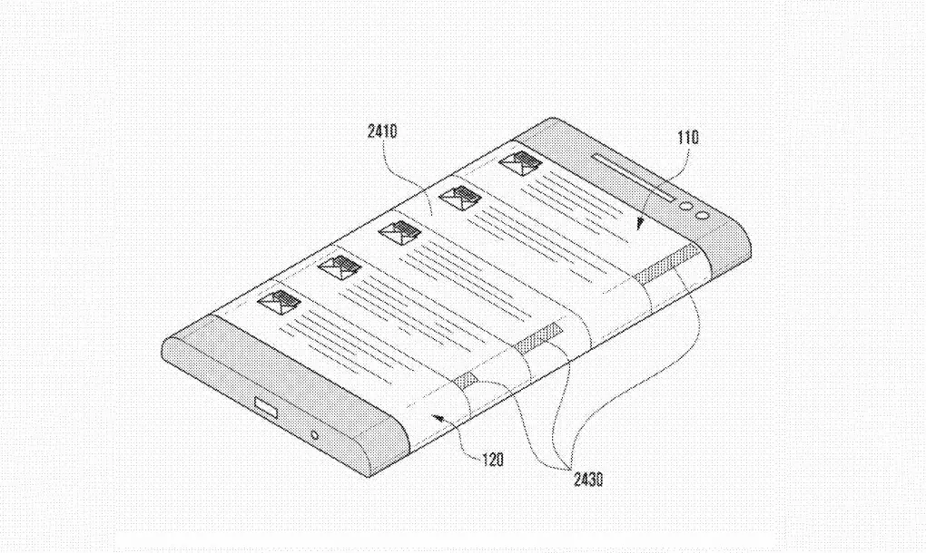 Inihayag ng Patent kung Paano Gagamitin ng Samsung ang Tatlong Panig na Screen ng Telepono