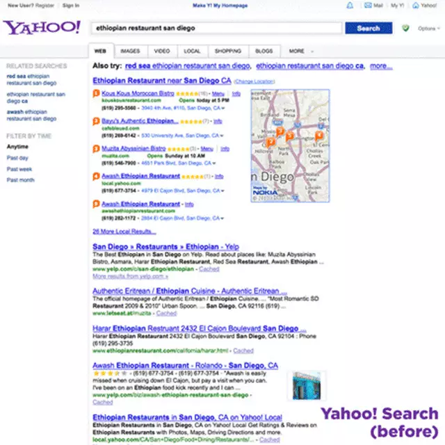 Hoe Yahoo zijn zoekopdracht slim opnieuw heeft ontworpen door niet veel te veranderen