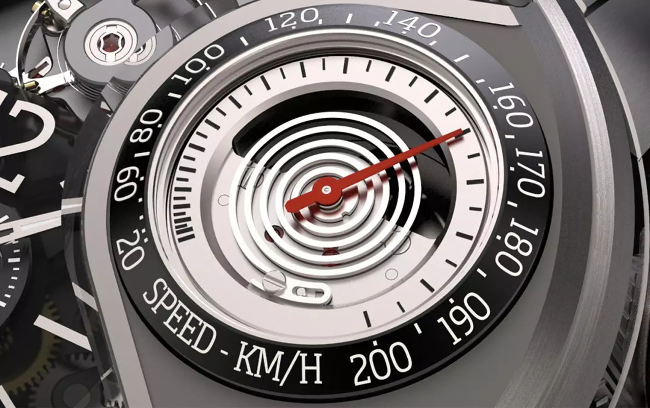 Het eerste horloge met een ingebouwde snelheidsmeter is absurd mooi