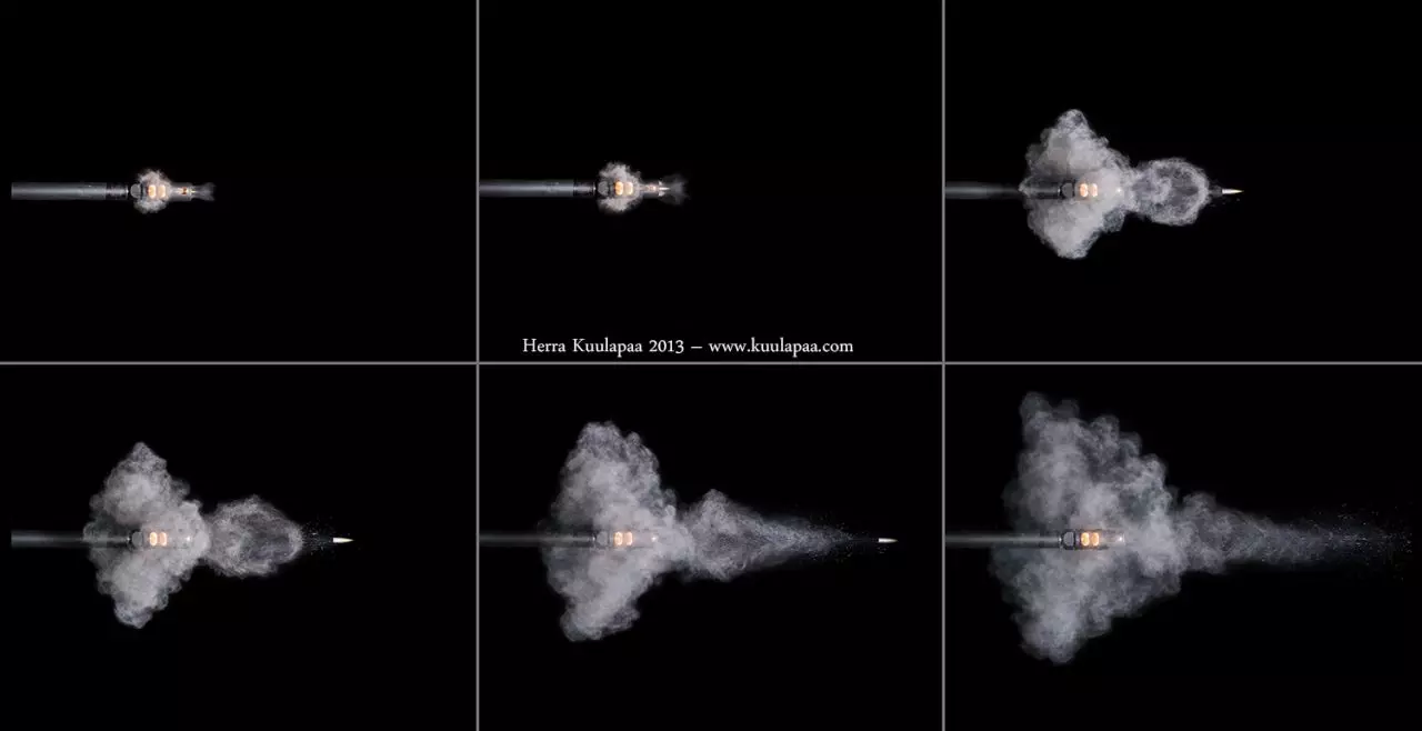 Картаны кесіп жатқан оқтың керемет фотосуреті және басқа да жоғары жылдамдықтағы кескіндер