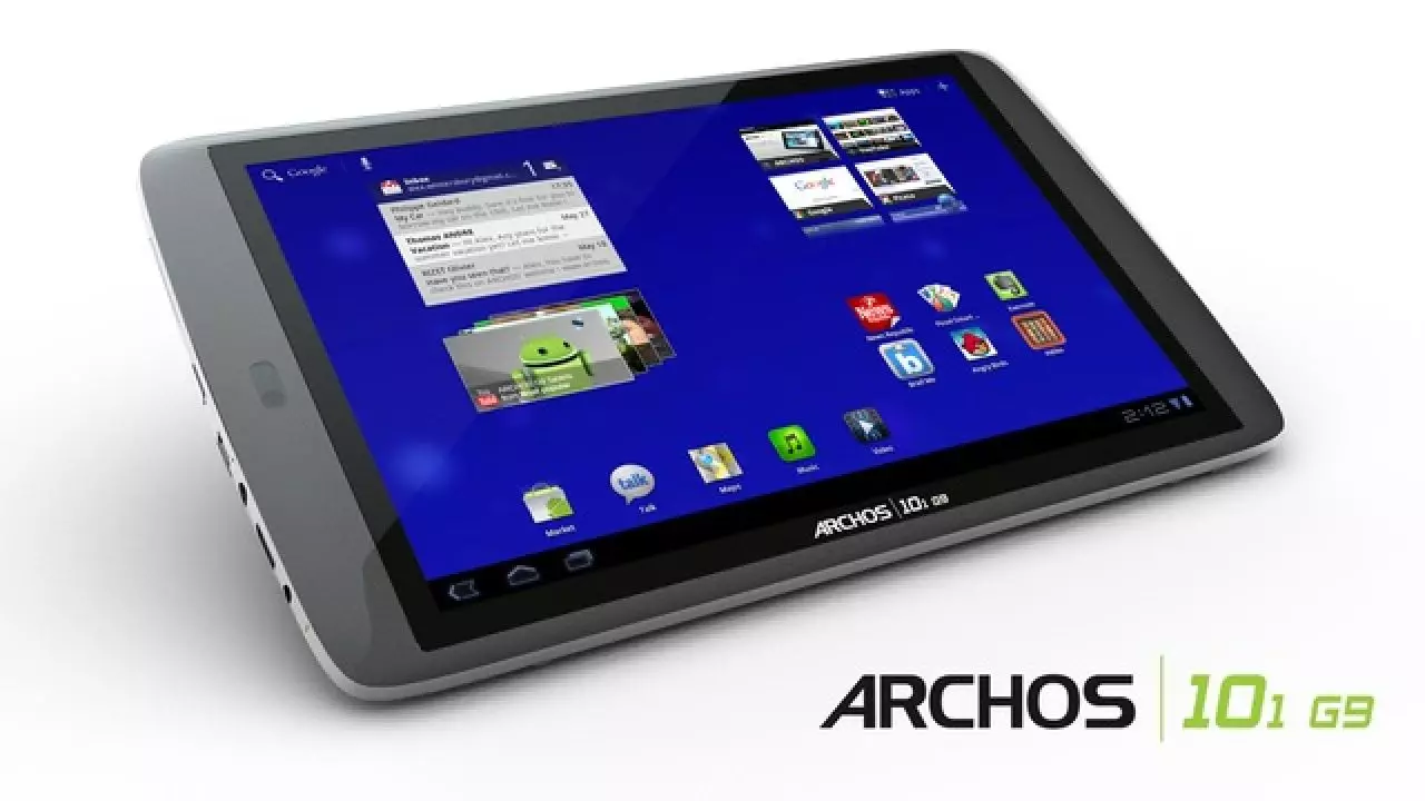 Archos G9 планшеттерінде өте жылдам процессорлар мен қатты дискілер бар