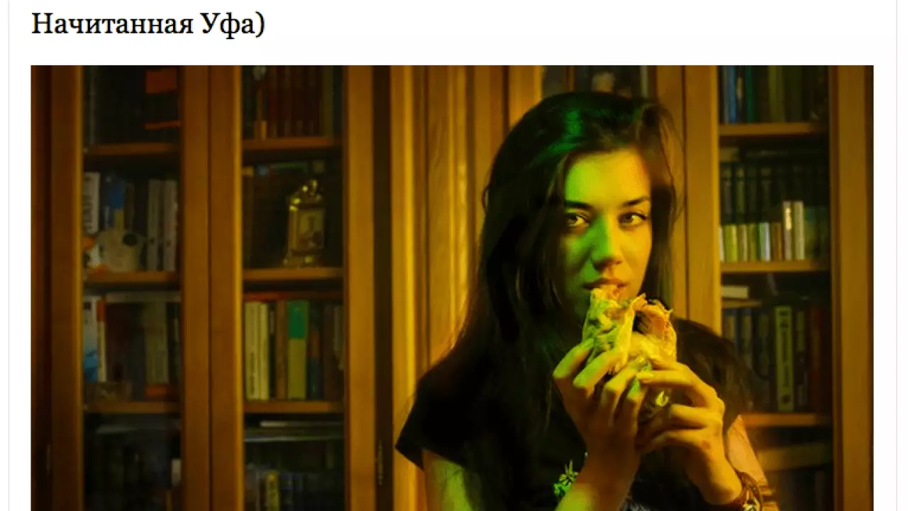 As mulleres en Rusia están posando con Shawarma, probablemente porque Putin