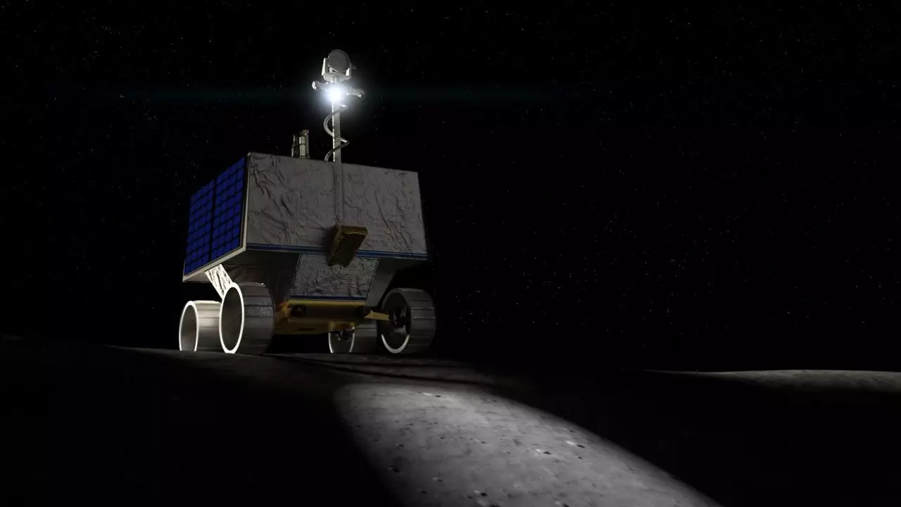 ภาพแนวคิดของ VIPER (ภาพ: NASA Ames/Daniel Rutter)