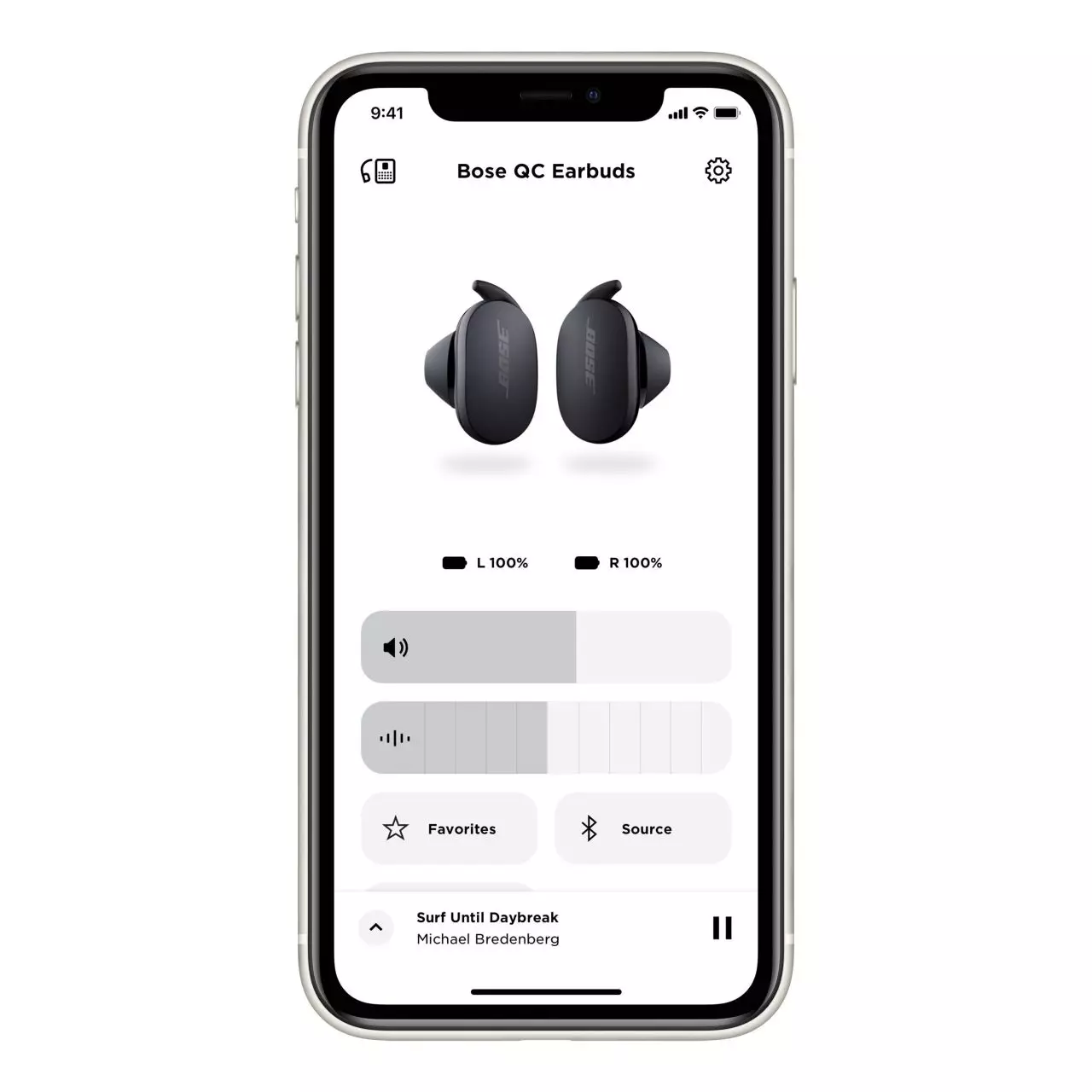 Bose QuietComfort fülhallgatók egy alkalmazásban