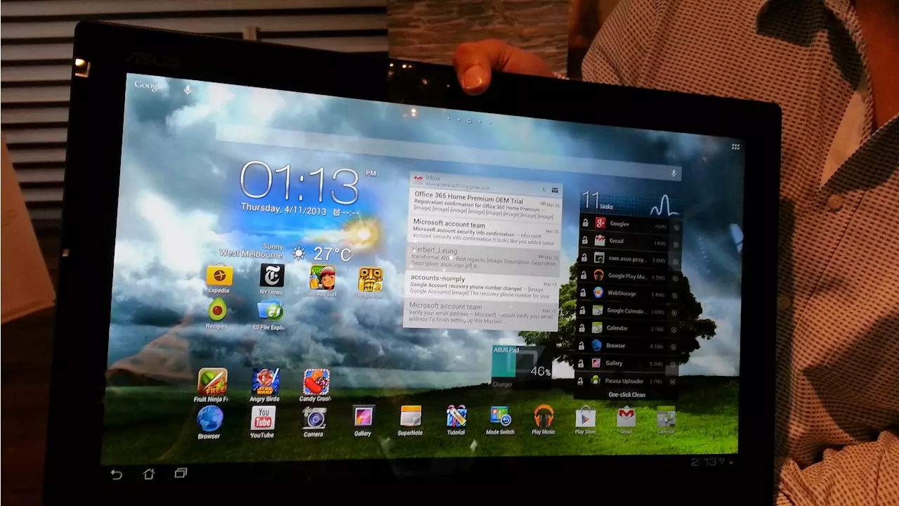 Asus Transformer AiO: Nəhəng Win 8 / Android Tablet PC Avstraliyaya Gəlir