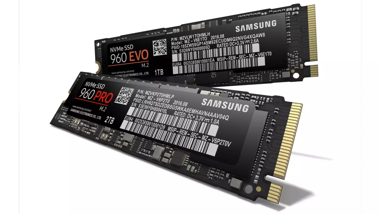 Seolann Samsung Ultra Fast 960 PRO agus 960 EVO SSDs