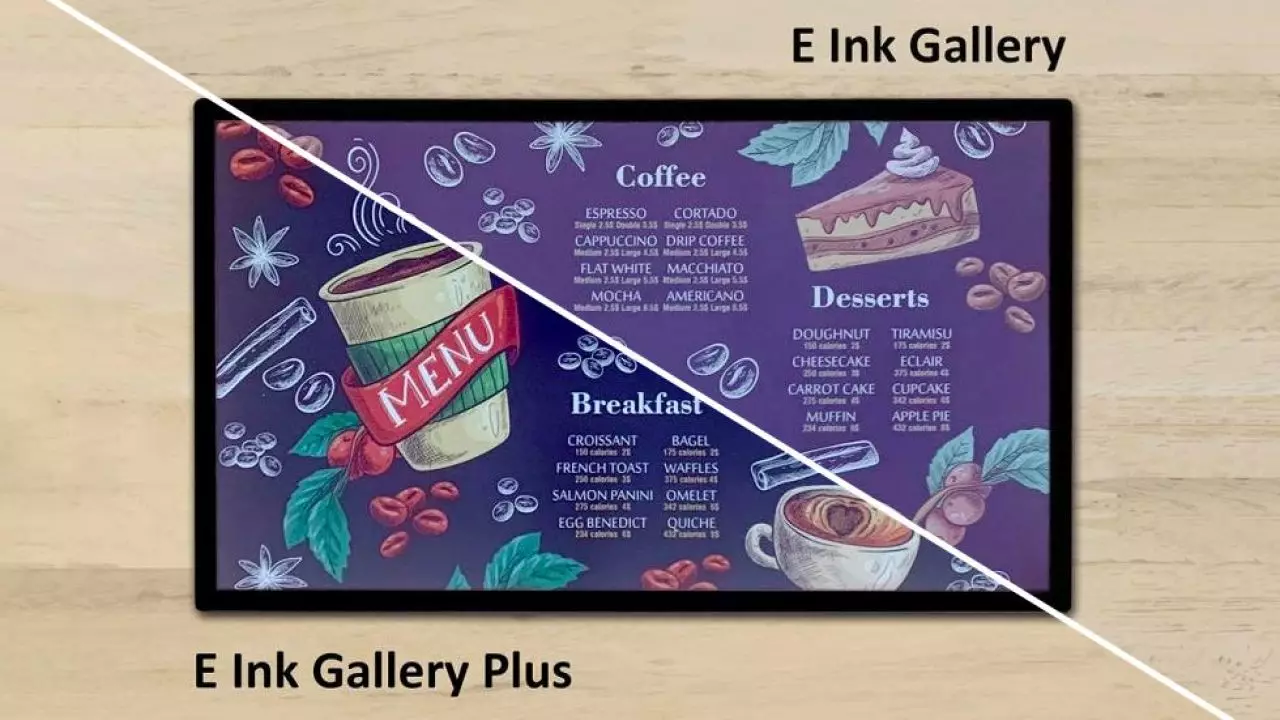 Дигиталните постери на E Ink сега имаат подобрен контраст за боите да изгледаат поживописни