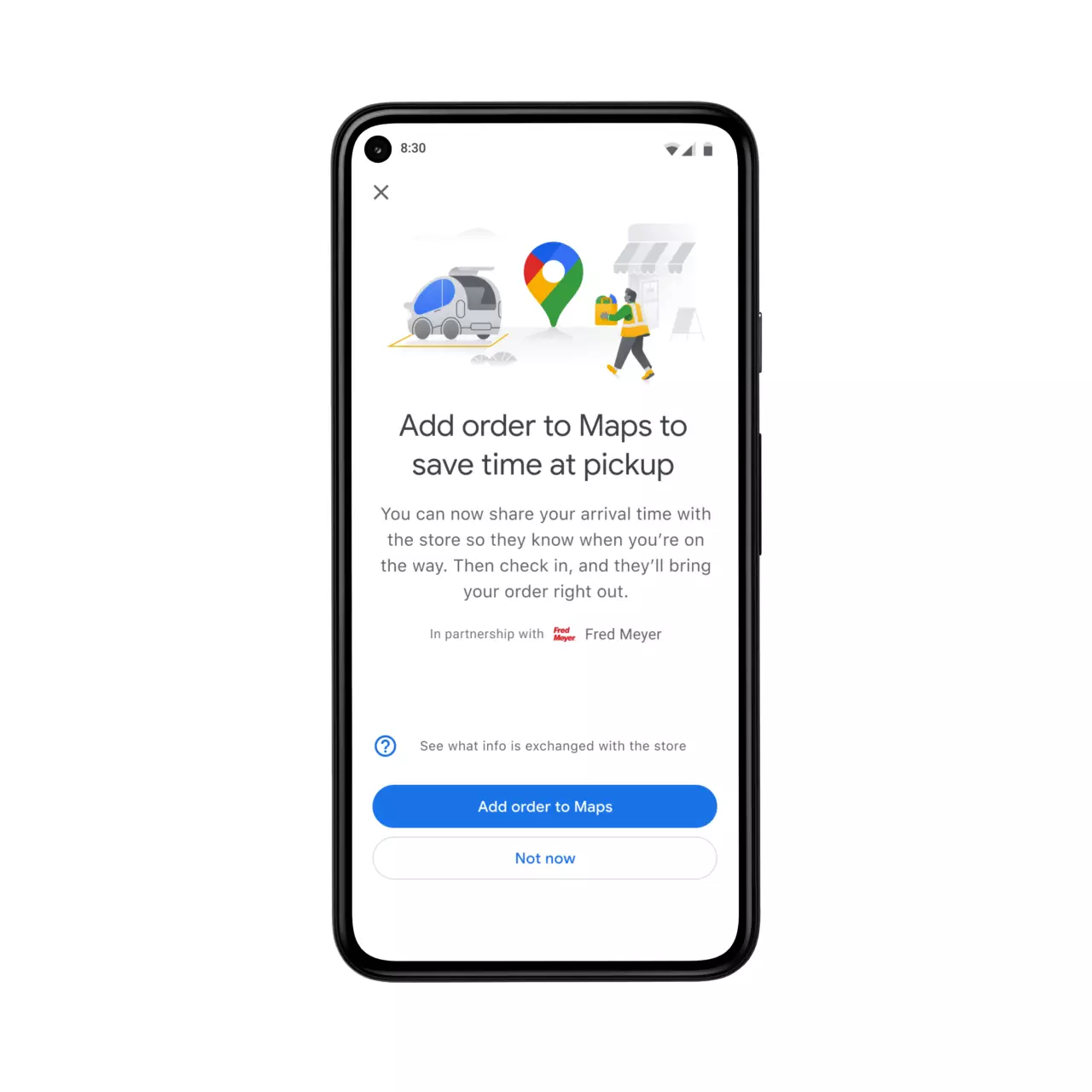 ဝန်ဆောင်မှုအသစ်တစ်ခုသည် သင့်အား Google Maps မှတစ်ဆင့် ကုန်ပစ္စည်းများကို မှာယူနိုင်စေမည်ဖြစ်သည်။ (မျက်နှာပြင်ဓာတ်ပုံ- Google)