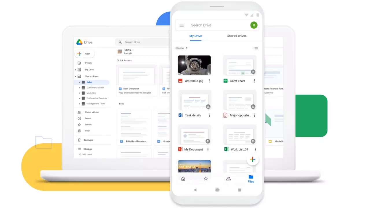 La Nova Google Drive Plifaciligos Sinkronigi Viajn Labortablajn Dosierojn