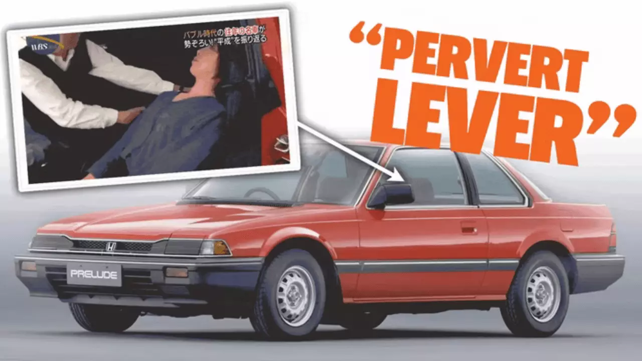 Honda Prelude bola kontroverzná kvôli niečomu, čo sa nazývalo „Páka pervertov“