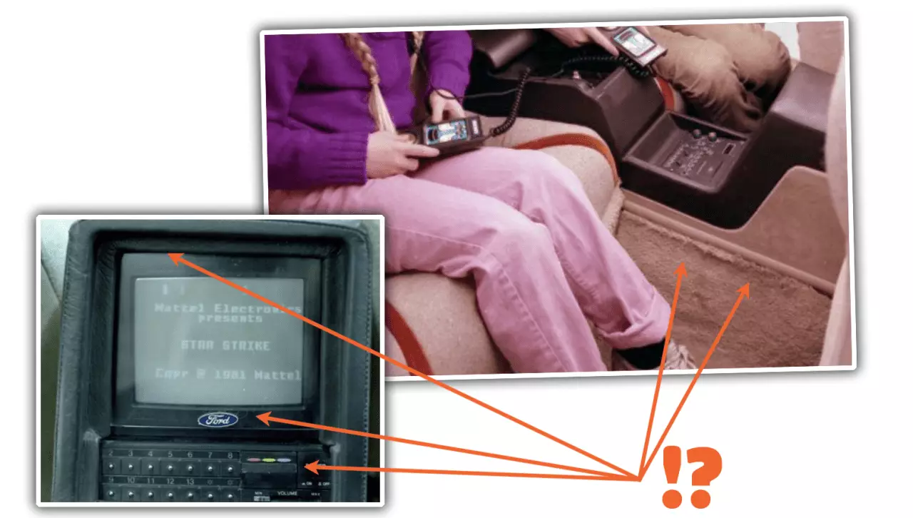 Ford'un 1982 Konsept Otomobilinde GPS Öncesi SatNav ve İlk Entegre Video Oyun Konsolu Vardı