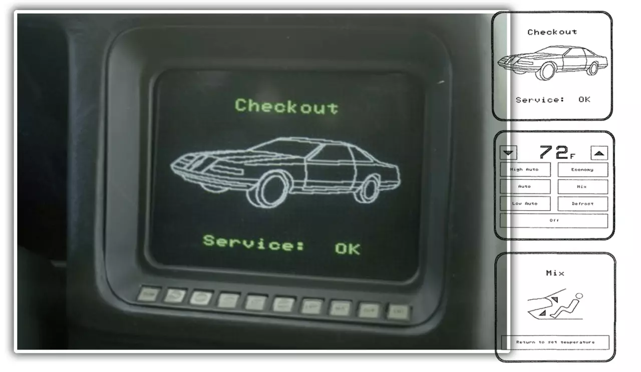 Ford'un 1982 Konsept Otomobilinde GPS Öncesi SatNav ve İlk Entegre Video Oyun Konsolu Vardı