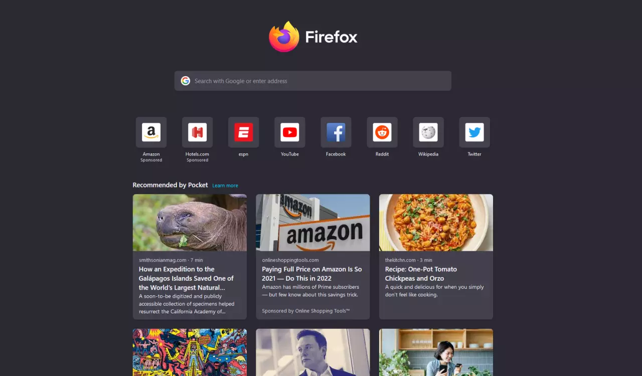 Сурет: Firefox