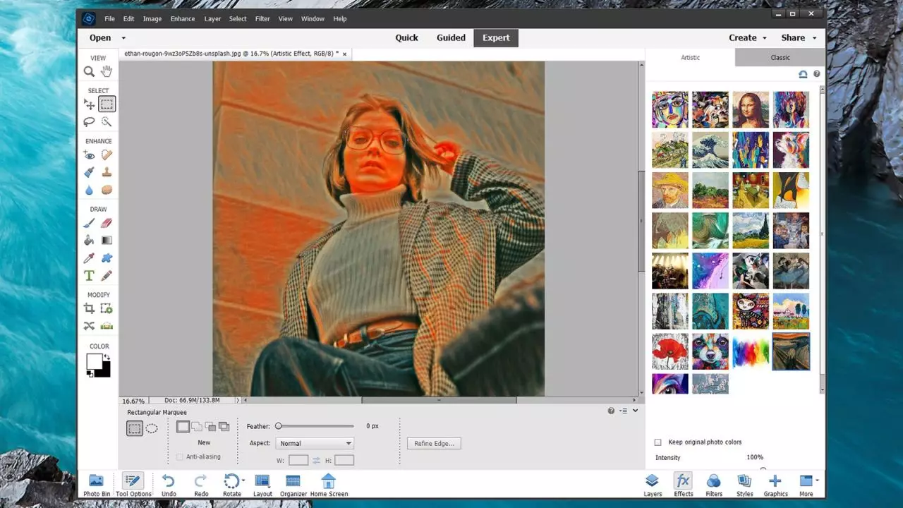 Screenshot: Adobe Photoshop Elements