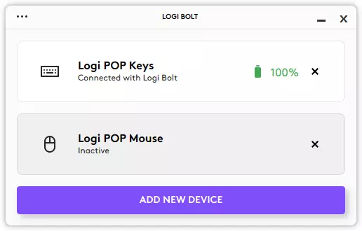 Logi Bolt යනු ඔබගේ Bolt-සම්බන්ධිත Logitech පර්යන්ත කළමනාකරණය කිරීමට භාවිතා කරන යෙදුමයි. (තිර රුව: Florence Ion / Gizmodo)