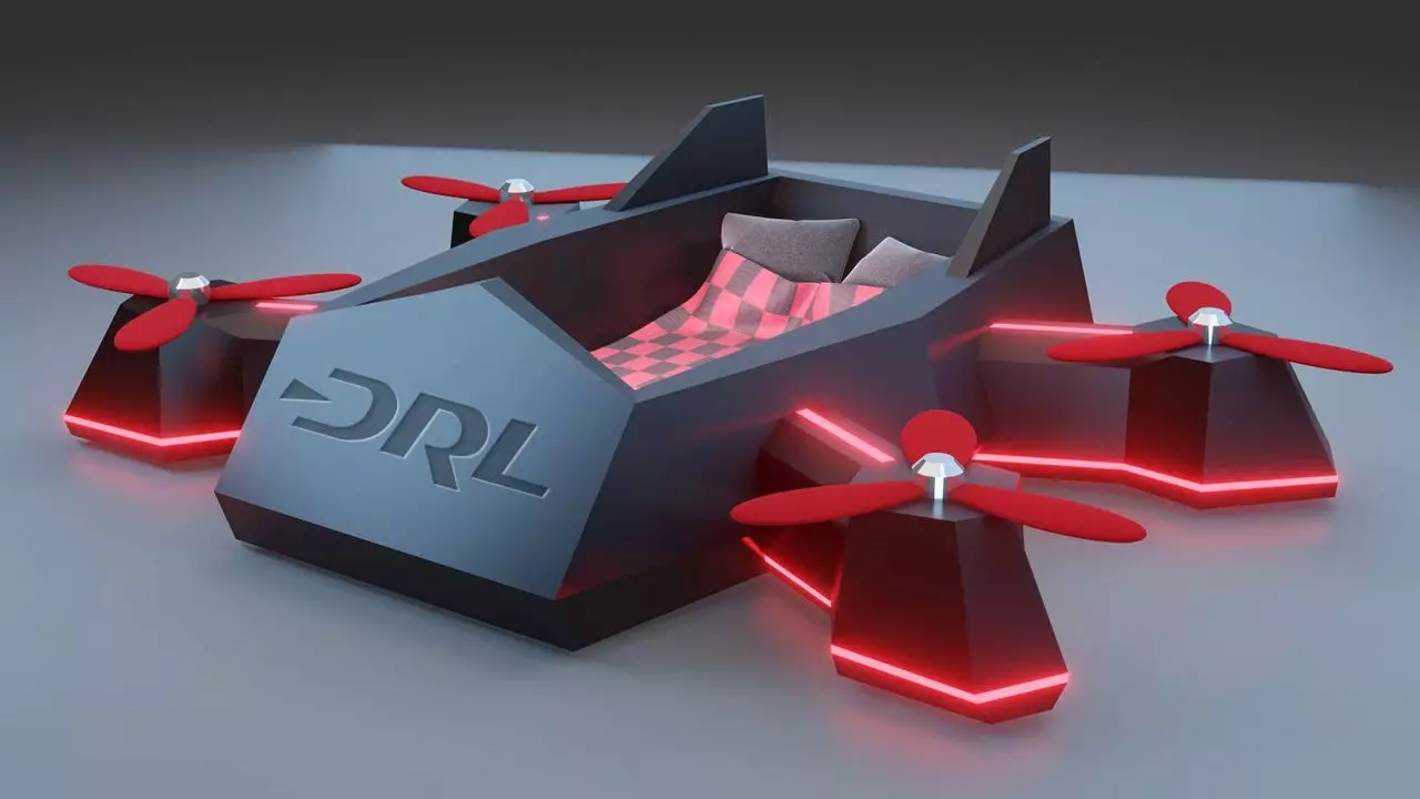 Denne droneformede seng på $35.208 garanterer et liv, der bruges på at flyve solo