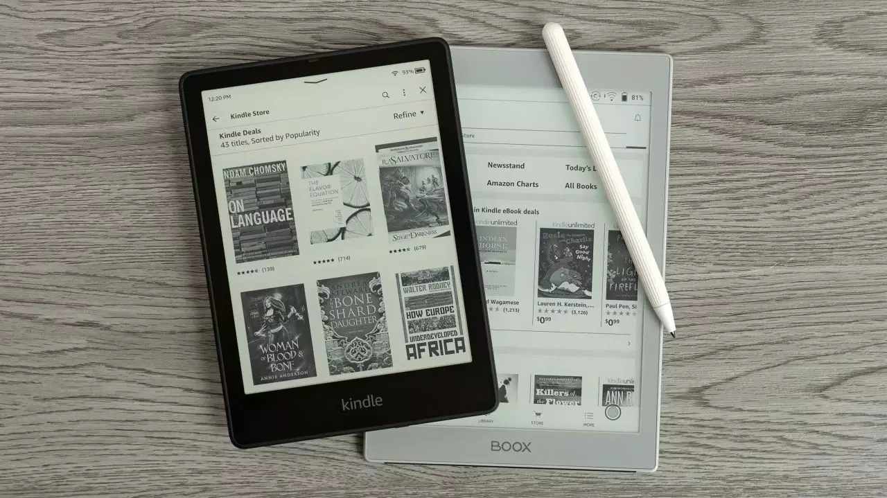 Kindle Paperwhite 5 Siyati edisyon an se tout sou lekti a, kote kòm aparèy tankou Onyx Boox Nova Air a gen ladan sipò stylus pou pran nòt tou.