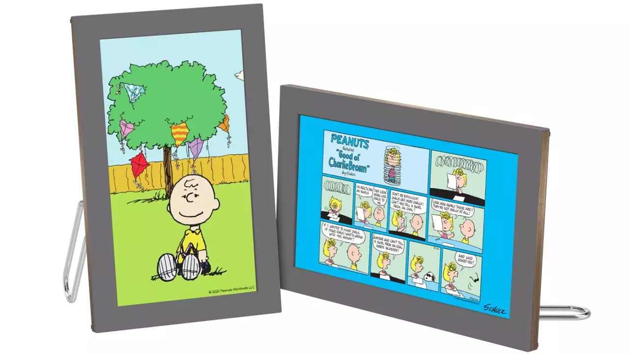 Meural's New Digital Photo Frame Frame Birashobora Kuzura Kalendari ya Comic Strip