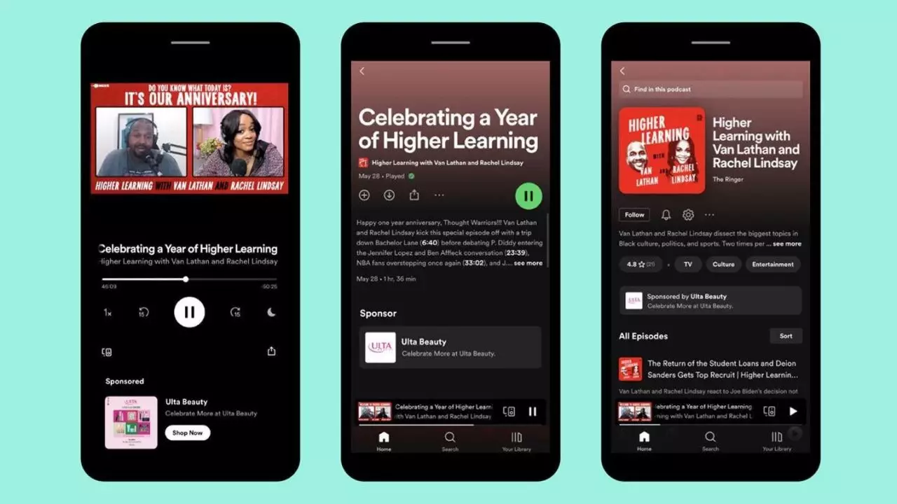 Spotify ituma amatangazo ya Podcast adashobora kugerwaho no kuyashyira muri porogaramu