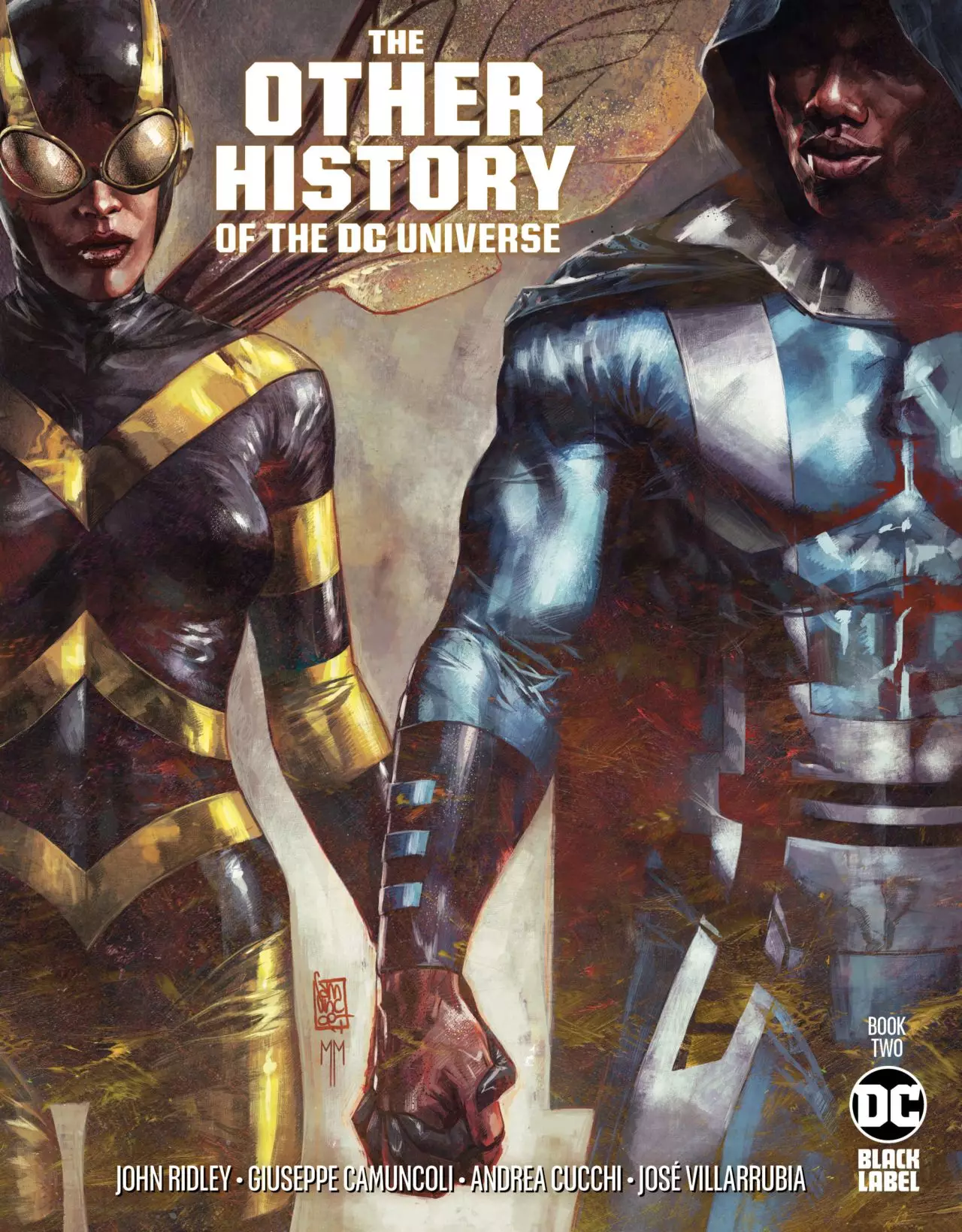 Bumblebee ja Herald ajakirja The Other History of the DC Universe #2 kaanel. (Illustratsioon: Giuseppe Cammuncoli, Marco Matarazzo, DC Comics)