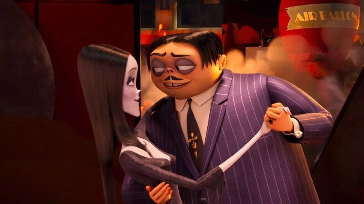Animasi Gomez sareng Morticia Addams. (Gambar: Sony)