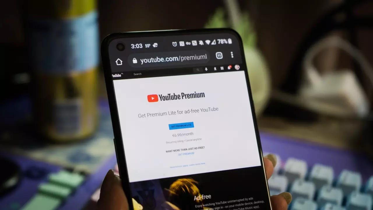 Premium YouTube sing luwih murah bisa uga bakal teka