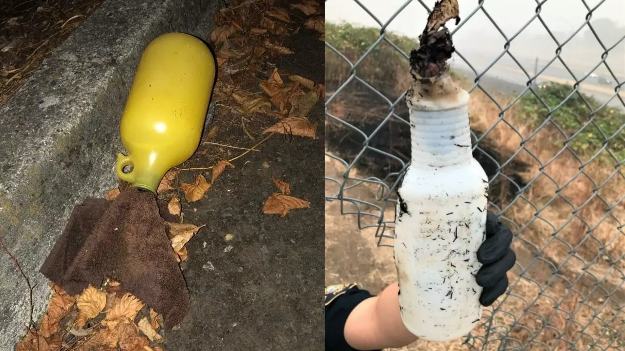 Portlandi politseid naeruvääristati plastikust valmistatud Molotovi kokteilide säutsumise pärast