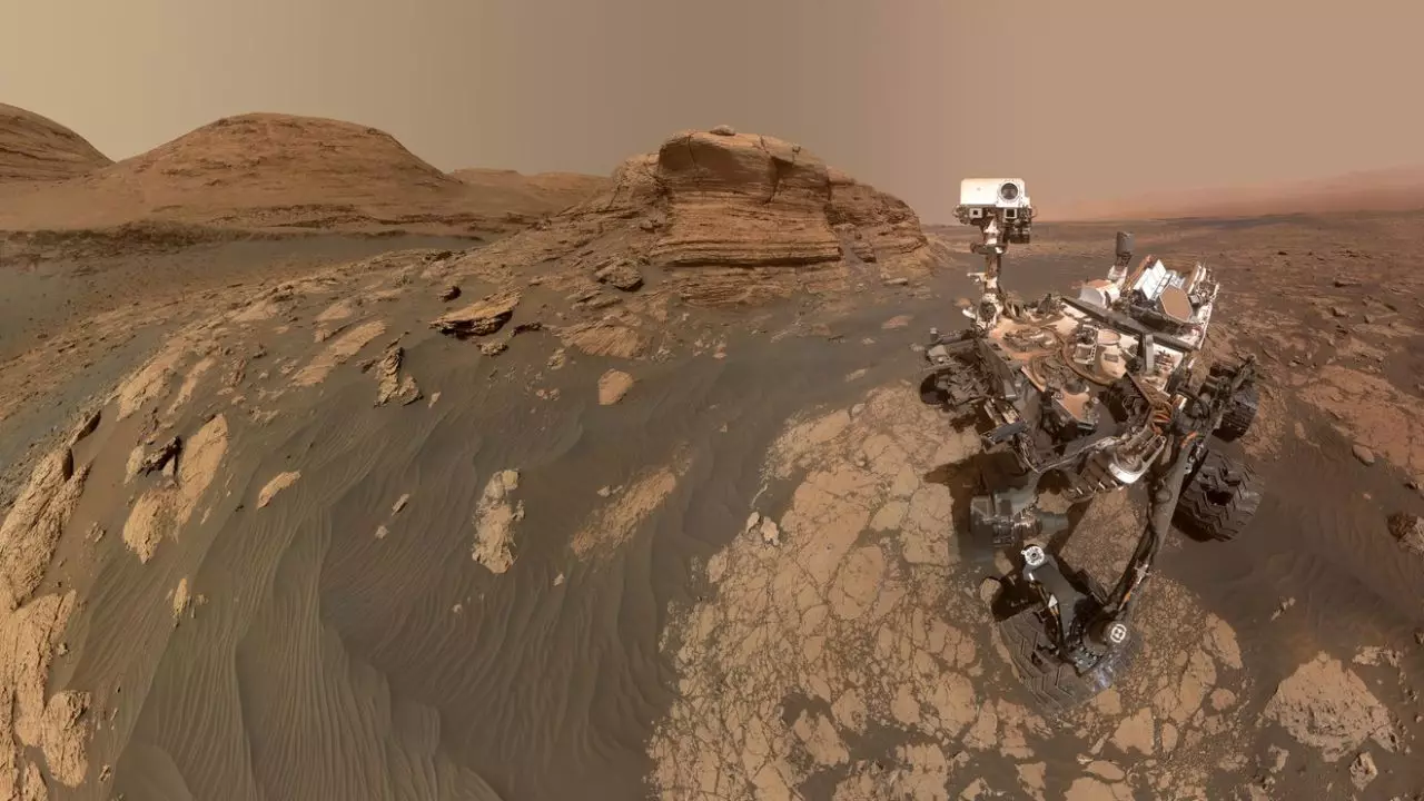 NASA's 'Oare' Mars Rover stjoert in selfie werom om ús te herinnerjen dat it noch bestiet