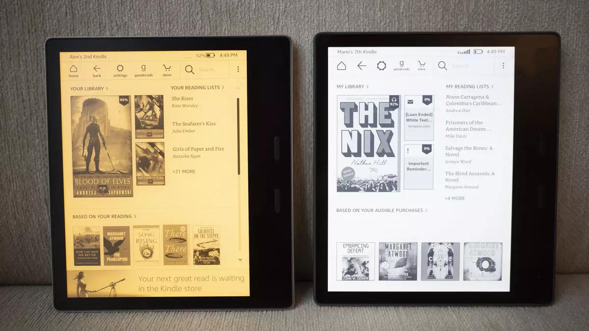 Amazon's New Kindle Oasis: Faigofie i Mata, Ae ose Tiga i le atotupe 47453_2