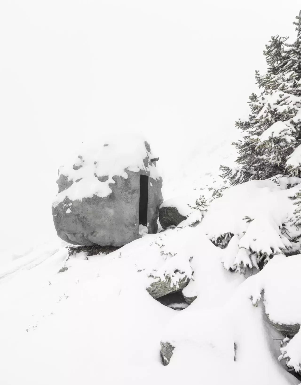 Deze nep-kei in de Alpen is eigenlijk een kleine, perfecte hut